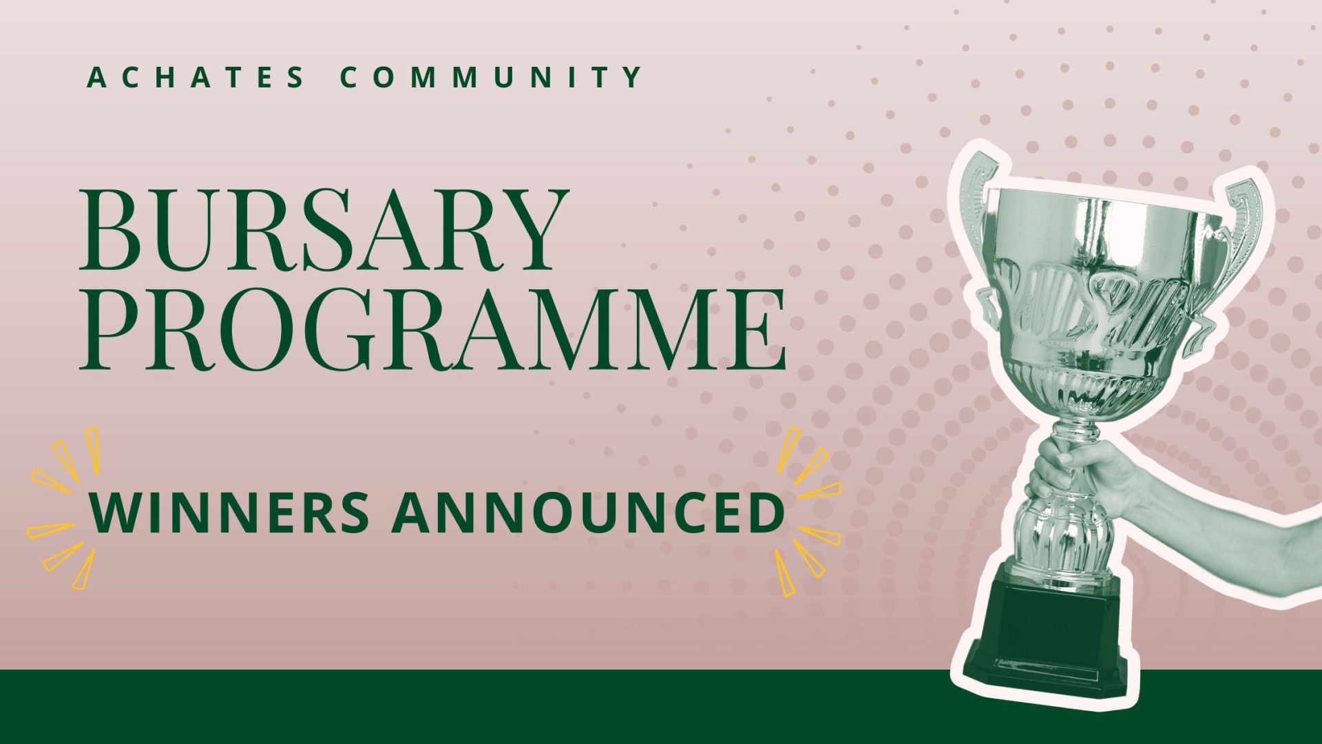 Achates Community Bursary Programme Winners Announced – Achates